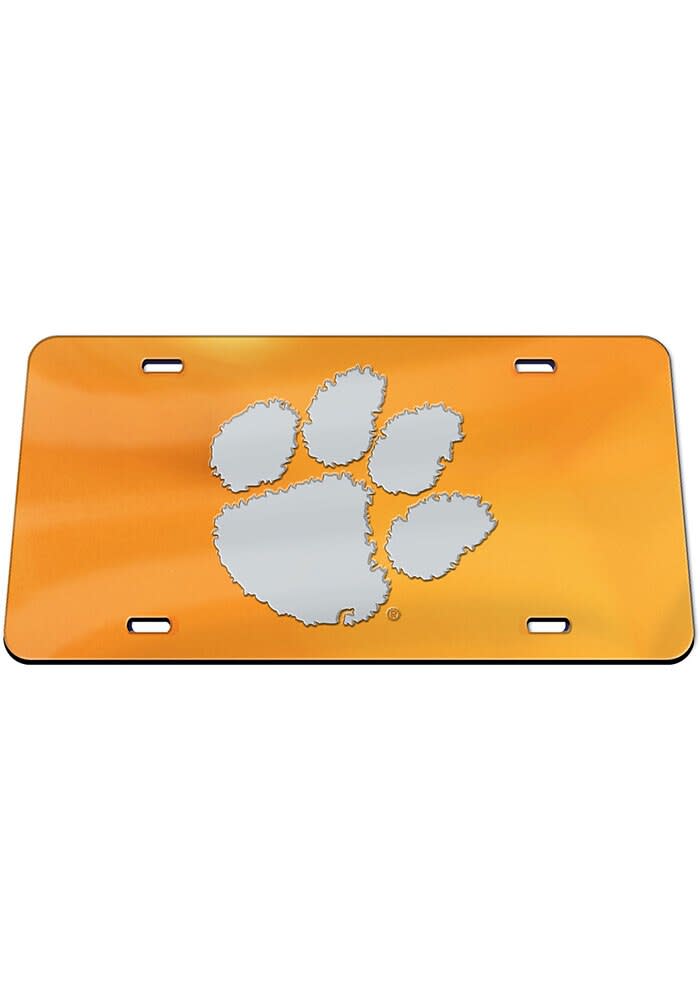 Clemson Tigers License Plate- Clemson Tigers ORANGE Logo Decorative ...