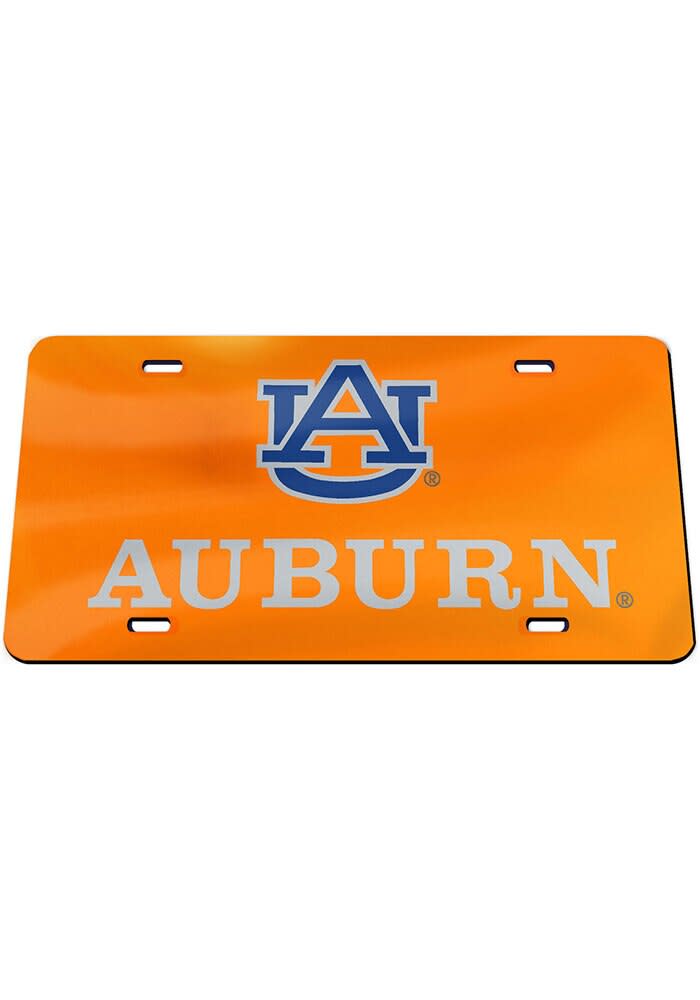 Auburn Tigers License Plate- Auburn Tigers ORANGE Logo Decorative Plate ...