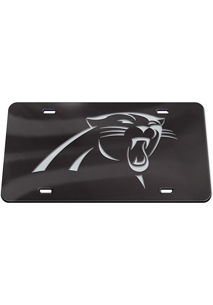 Carolina Panthers License Plate- Carolina Panthers BLACK Logo ...