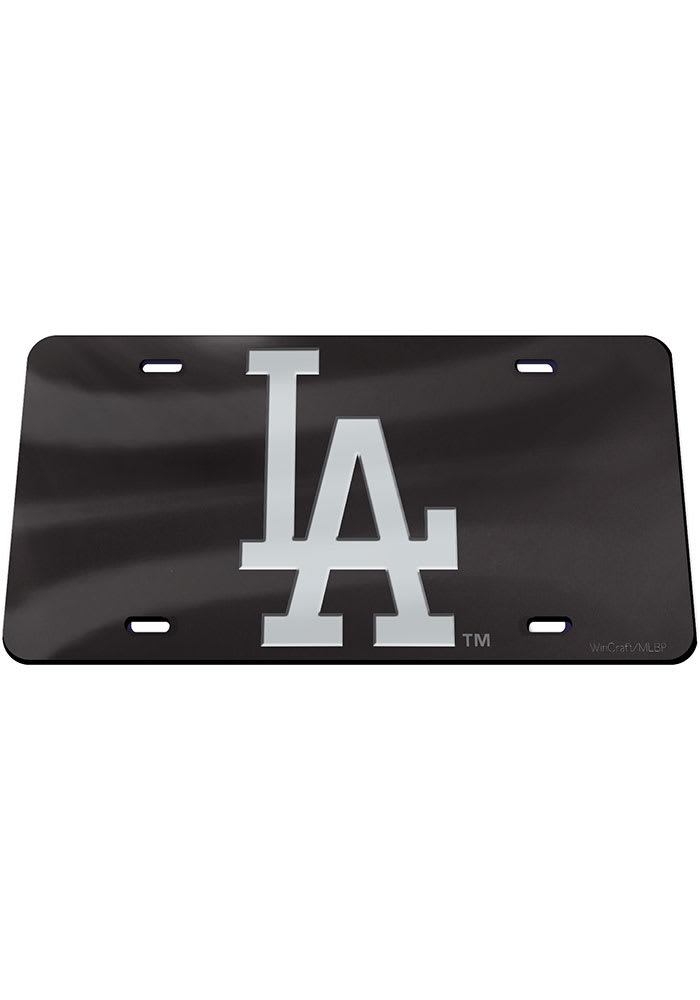 Los Angeles Dodgers License Plate- Los Angeles Dodgers BLACK Logo ...
