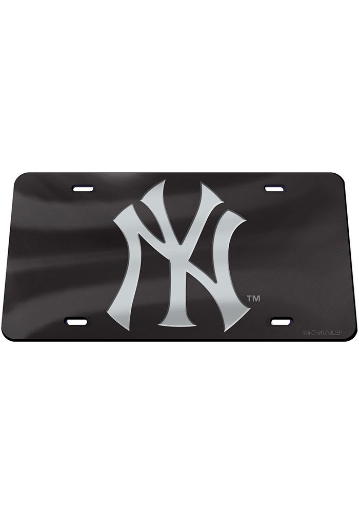 New York Yankees License Plate- New York Yankees BLACK Color Logo ...