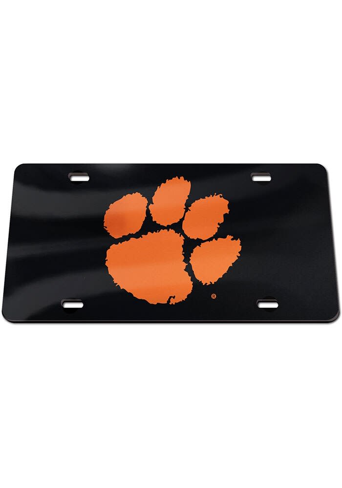 Clemson Tigers License Plate- Clemson Tigers BLACK Logo Decorative ...