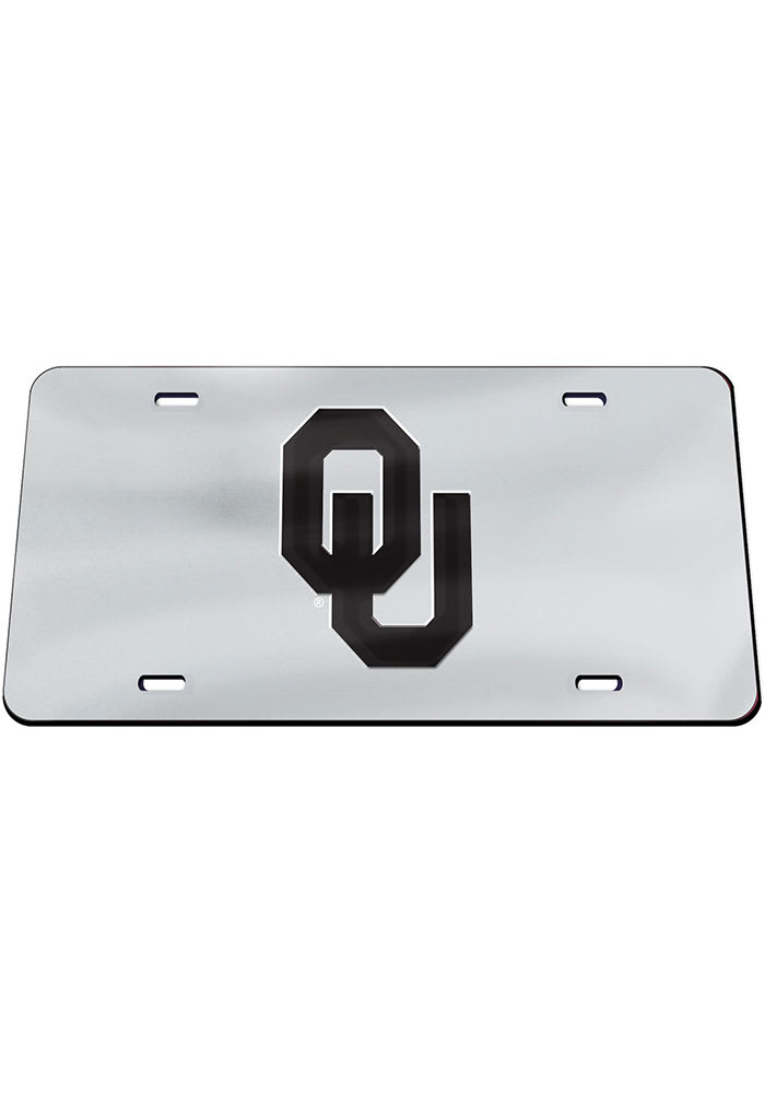 Oklahoma Sooners License Plate- Oklahoma Sooners BLACK Logo Decorative ...