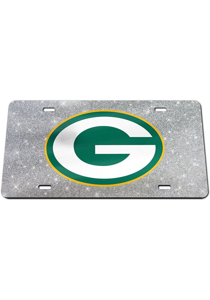 Green Bay Packers License Plate- Green Bay Packers Color Glitter ...