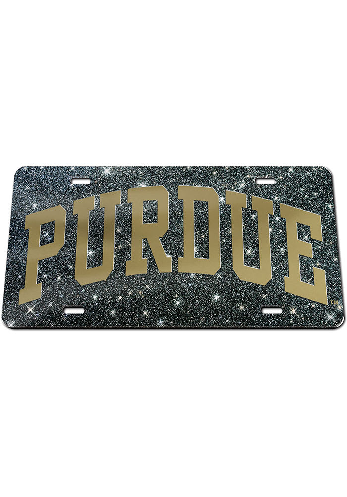 Purdue Boilermakers License Plate- Purdue Boilermakers Glitter License ...