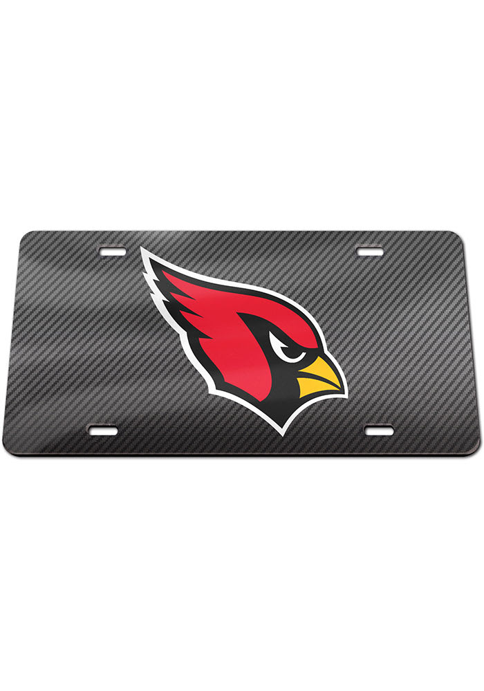 Arizona Cardinals License Plate- Arizona Cardinals GRAY Carbon ...