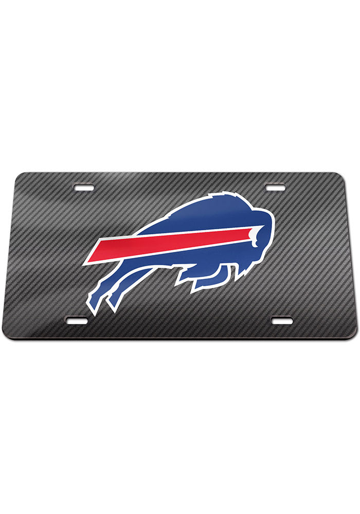 Buffalo Bills License Plate- Buffalo Bills GRAY Carbon Decorative Plate ...