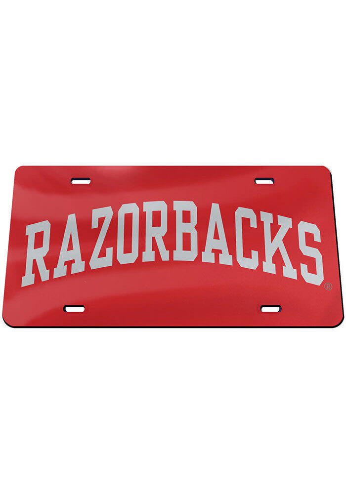 Arkansas Razorbacks License Plate- Arkansas Razorbacks Red Razorback ...