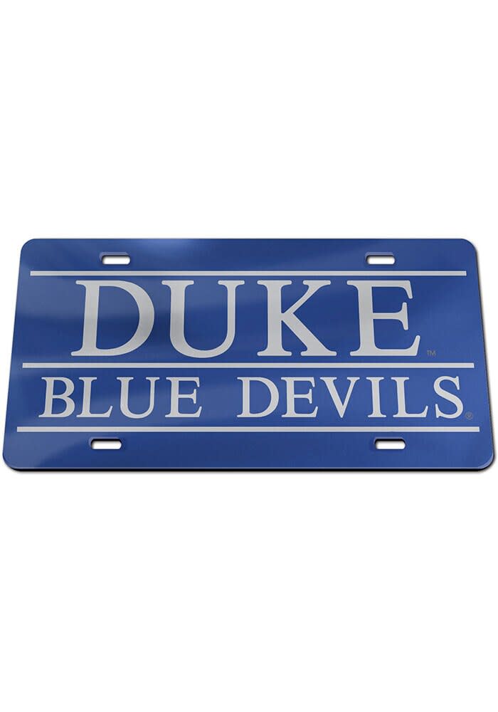 Duke Blue Devils License Plate- Duke Blue Devils BLUE Inlaid Blue ...