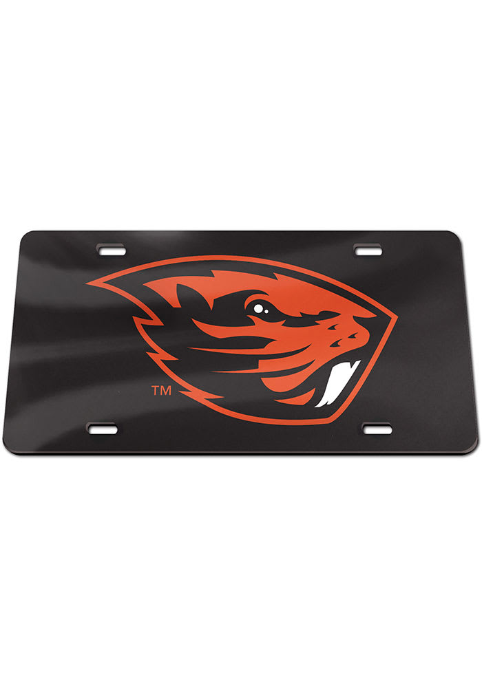 Oregon State Beavers License Plate- Oregon State Beavers BLACK Inlaid ...