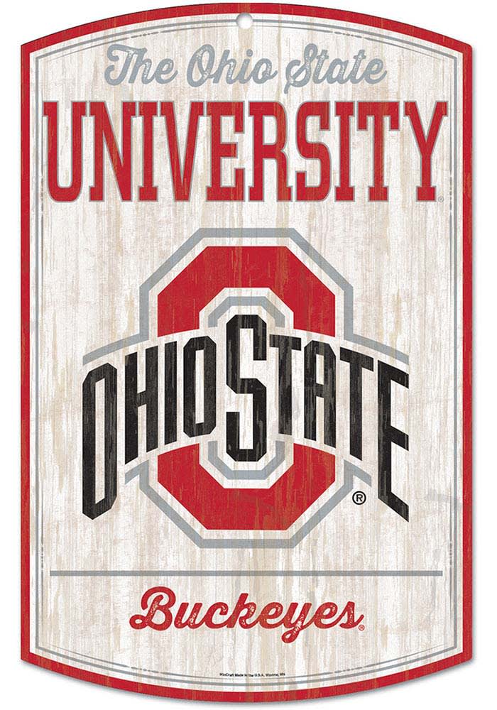 Ohio State Buckeyes Red retro Sign - 57107325