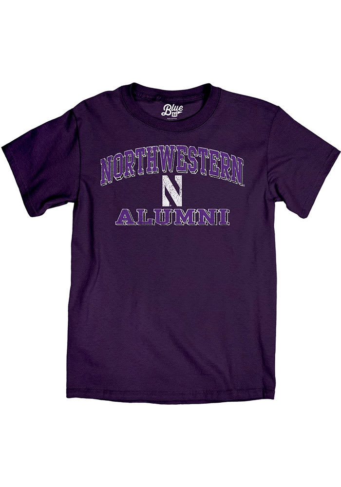Northwestern Wildcats PURPLE Alumni Style Short Sleeve T Shirt - 57107508