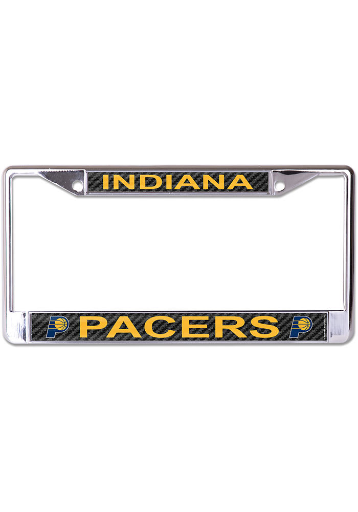 Indiana Pacers License Plate Frame - Indiana Pacers NAVY Carbon Fiber ...