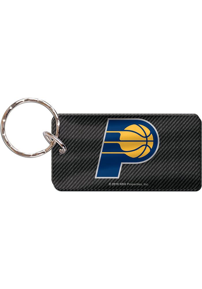 Indiana Pacers CHARCOAL Carbon Keychain - 57107539