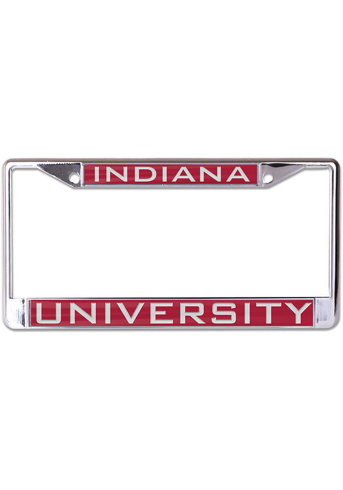 Red Indiana Hoosiers Printed License Plate Frame - 57107575