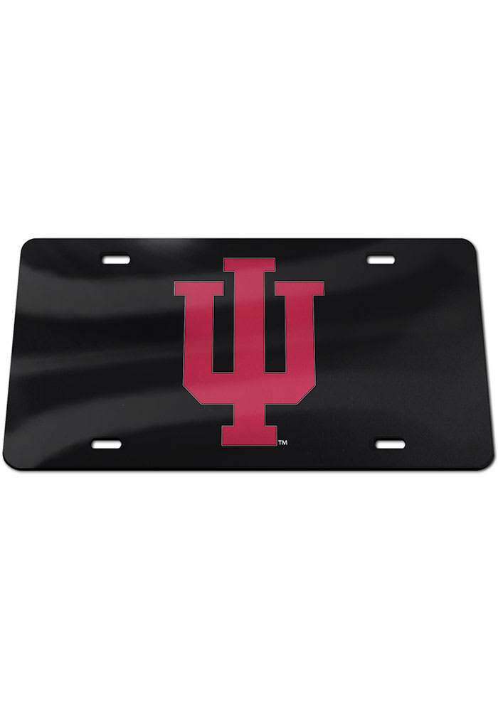 Indiana Hoosiers License Plate- Indiana Hoosiers Red Silver and Black ...