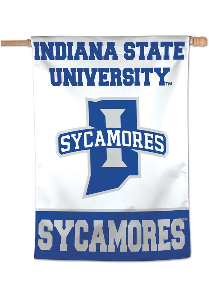 Indiana State Sycamores WHITE 28x40 Inch Banner - 57107941