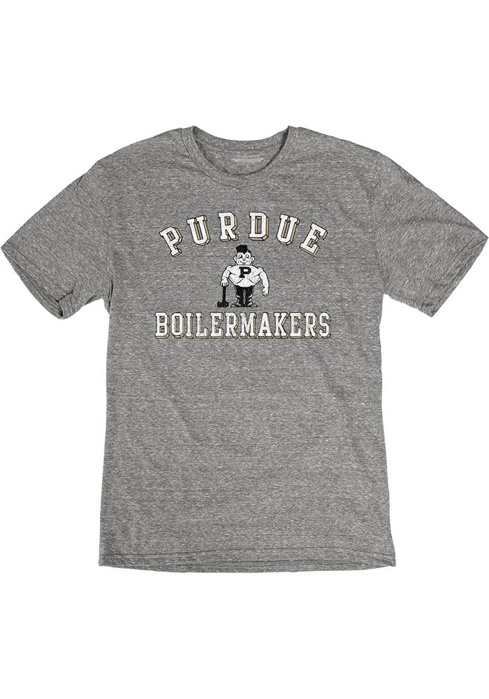 Blue 84 Purdue Boilermakers GREY Number One Short Sleeve Fashion T ...