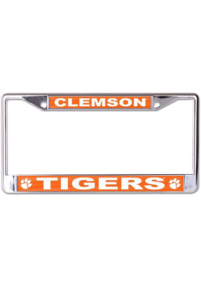 Clemson Tigers License Plate Frame - Clemson Tigers PURPLE Printed ...