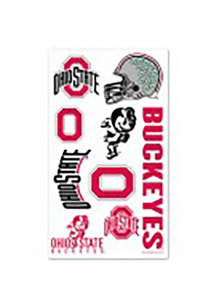 Ohio State Buckeyes Red Sheet Tattoo - 5710851