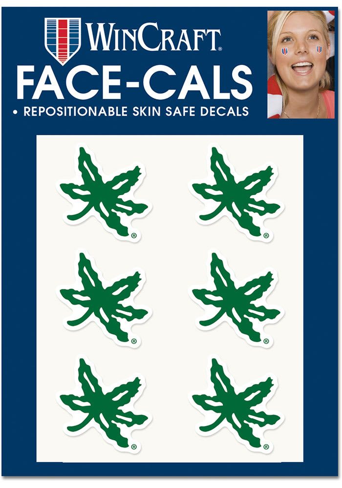 Ohio State Buckeyes GREEN Buckeye 6 Pack Tattoo - 57108704