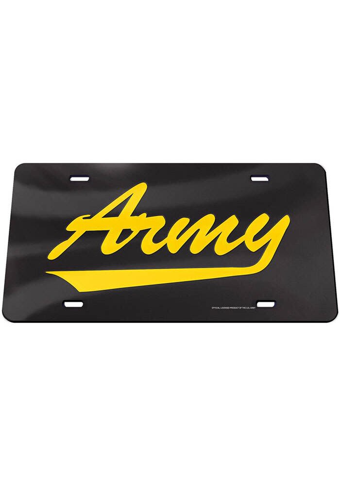 Army License Plate- Army BLACK Script Decorative Plate - 57109420