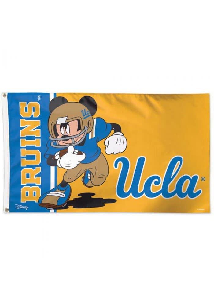 UCLA Bruins YELLOW Disney 3x5 Deluxe Silk Screen Grommet Flag - 57109991
