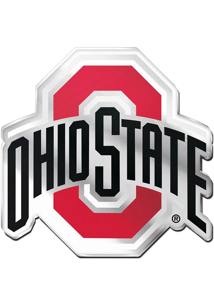 RED Ohio State Buckeyes Acrylic Car Emblem - 57110217