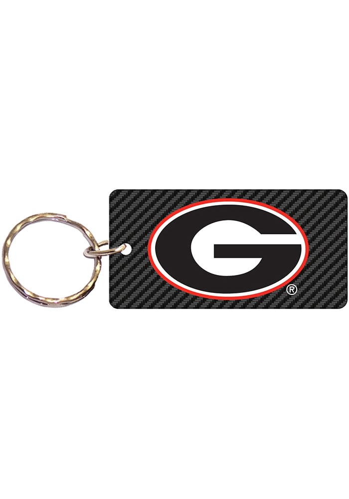 Georgia Bulldogs Carbon Keychain - CARBONBLACK