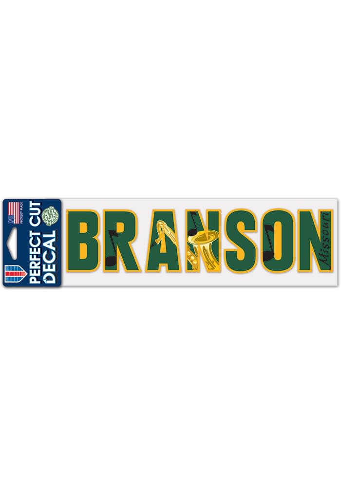 Branson WHITE 3x10 Music Auto Decal - 57110582