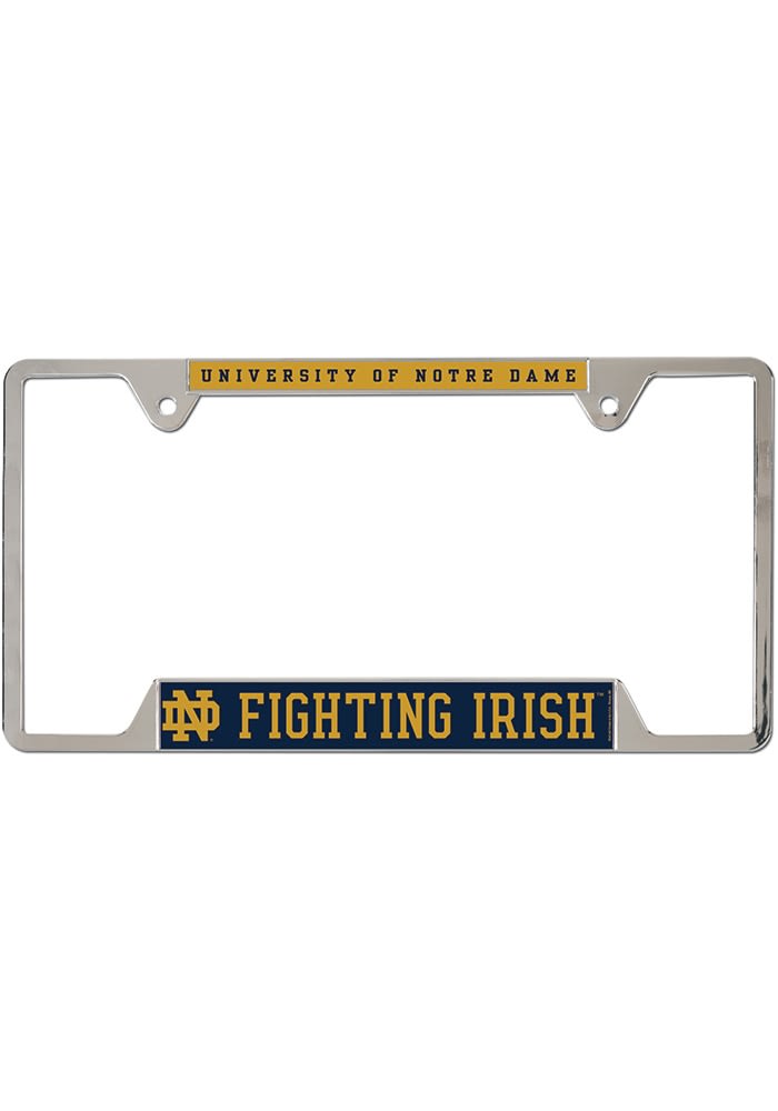 Notre Dame Fighting Irish License Plate Frame - Notre Dame Fighting ...