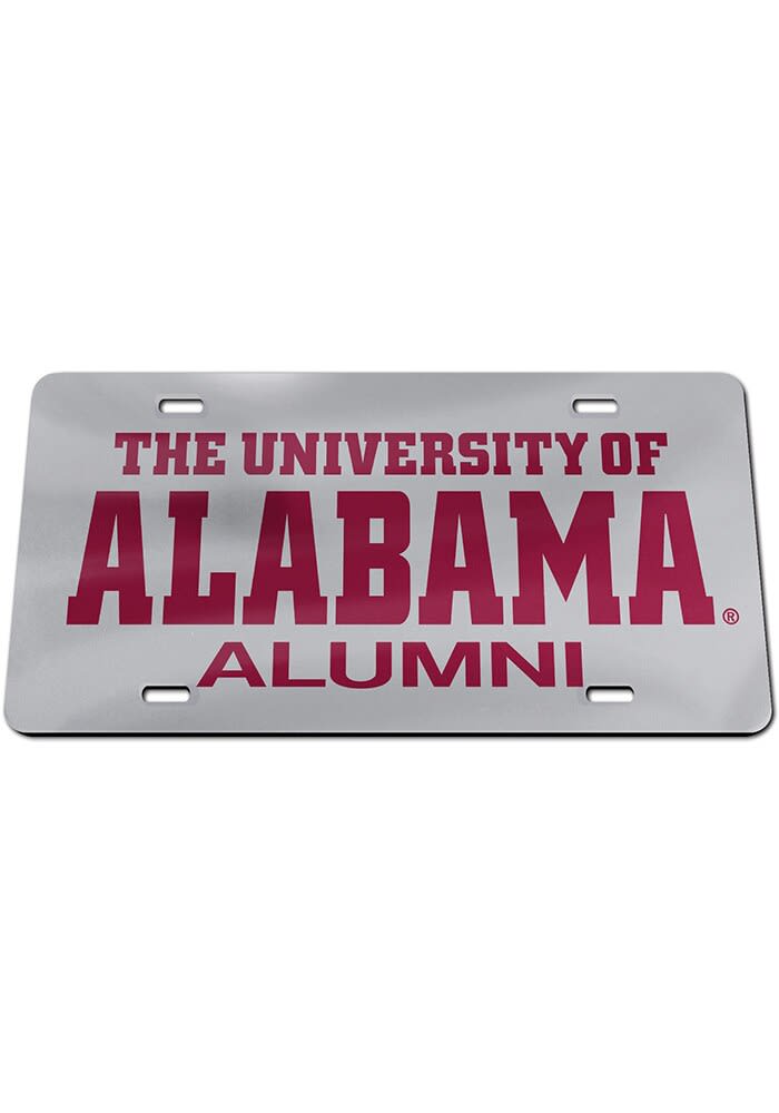 Alabama Crimson Tide License Plate- Alabama Crimson Tide RED Acrylic ...