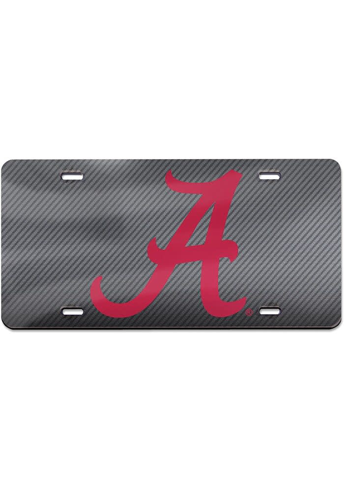 Alabama Crimson Tide License Plate- Alabama Crimson Tide RED Carbon ...