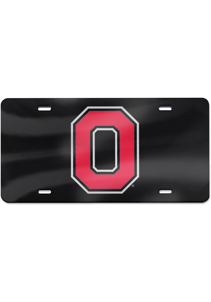 RED Ohio State Buckeyes Acrylic Design License Plate - 57110957