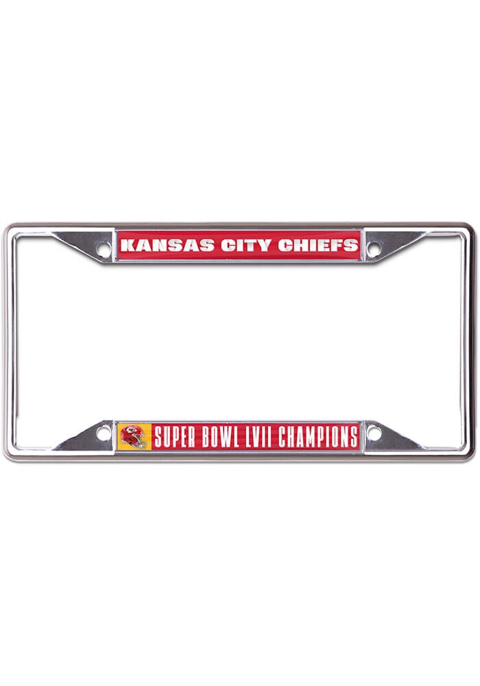 Kansas City Chiefs License Plate Frame - Kansas City Chiefs Red 2022 ...