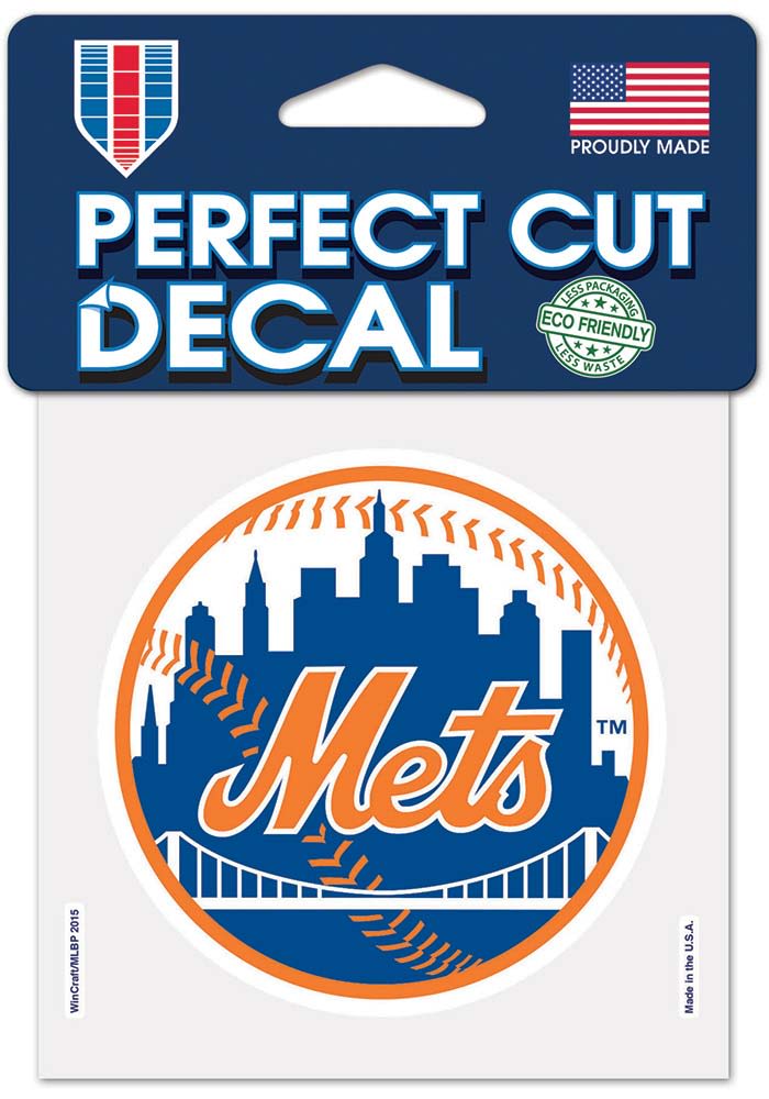 New York Mets BLUE 4x4 Color Auto Decal - 57111258