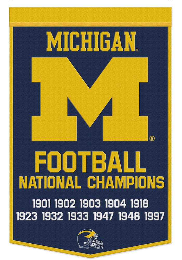 Michigan Wolverines BLUE 24x38 Banner - 57111646