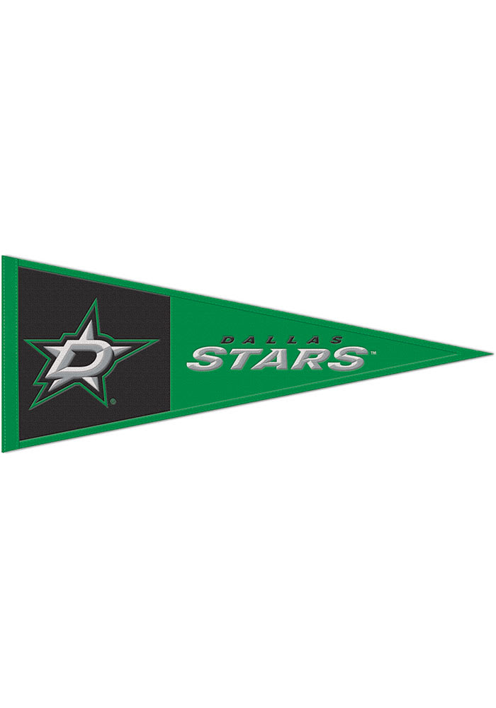 Dallas Stars GREEN 13x32 Primary Logo Pennant - 57111711