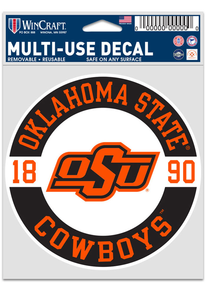 Oklahoma State Cowboys ORANGE patch Auto Decal - 57111775