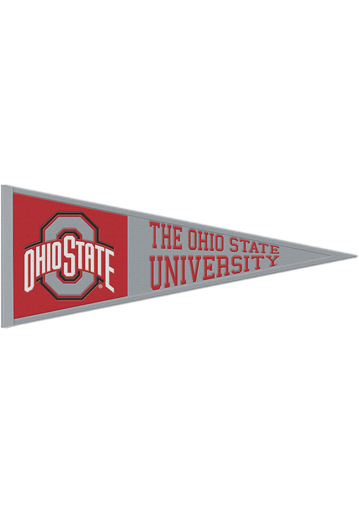 Ohio State Buckeyes Red 13x32 Primary Logo Pennant - 57111973