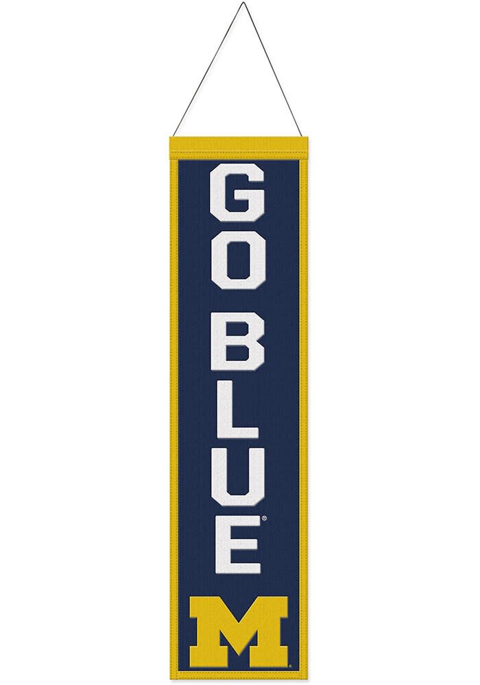 Michigan Wolverines BLUE 8x32 Slogan Banner - 57112027