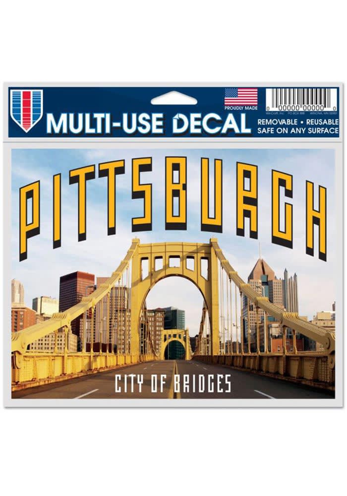 Pittsburgh BLUE City of Bridges 5X6 Auto Decal - 57112453