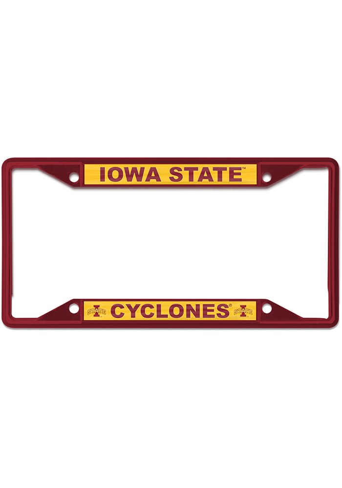 Iowa State Cyclones License Plate Frame - Iowa State Cyclones Red Color ...