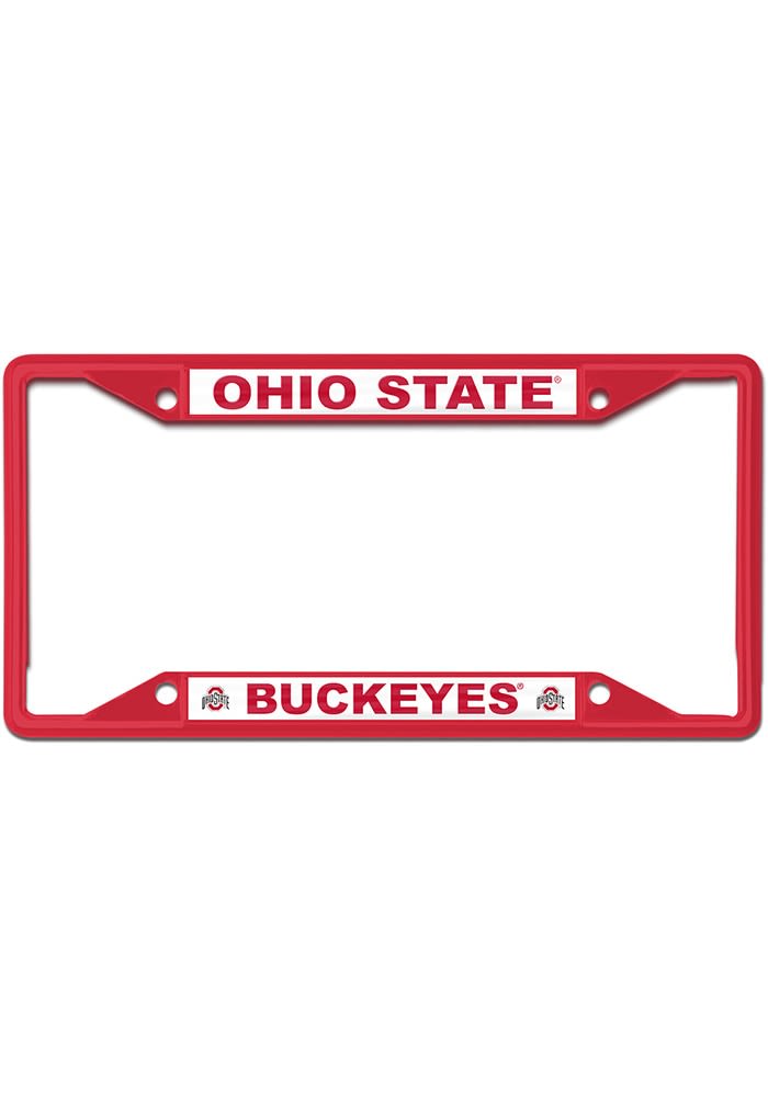 Red Ohio State Buckeyes Color Metal License Plate Frame - 57112664