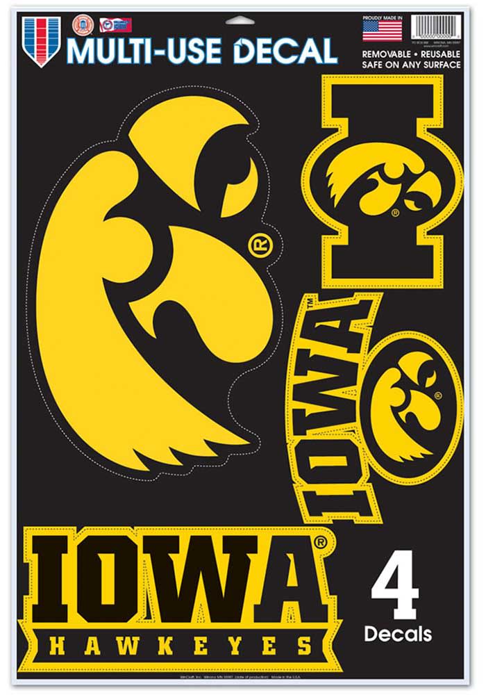 BLACK Iowa Hawkeyes 11x17 Decal - 57113471