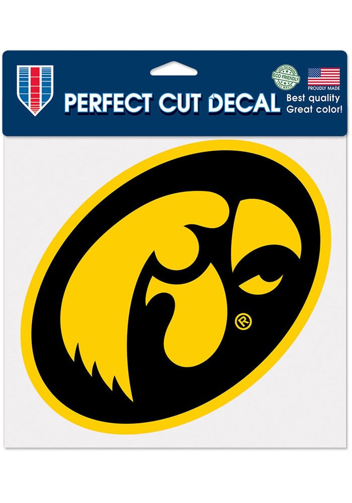 Iowa Hawkeyes BLACK 8x8 Auto Decal - 57113522
