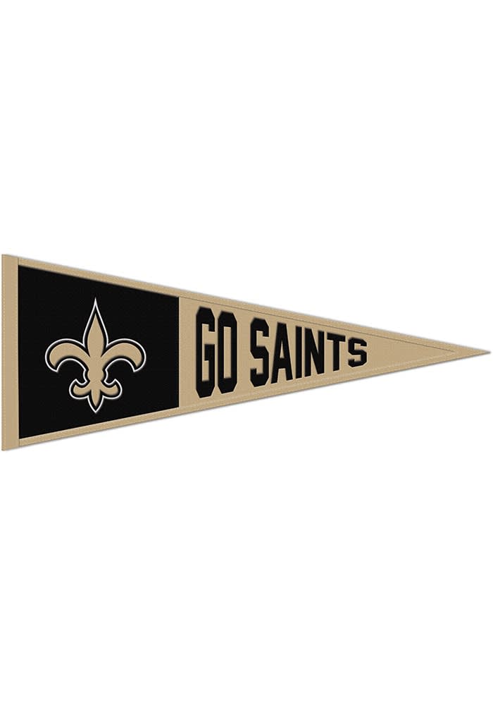 New Orleans Saints BLACK 13x32 Slogan Pennant - 57114516