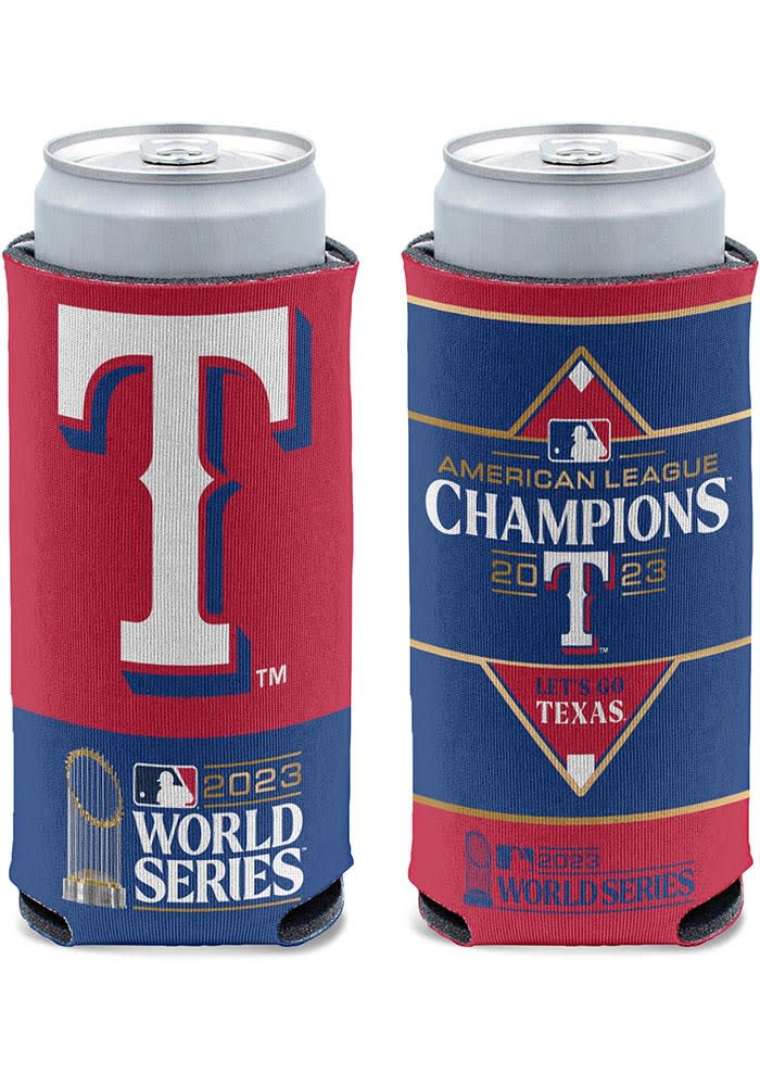 Texas Rangers 23 ALCS Champs Slim Can Coolie - RED