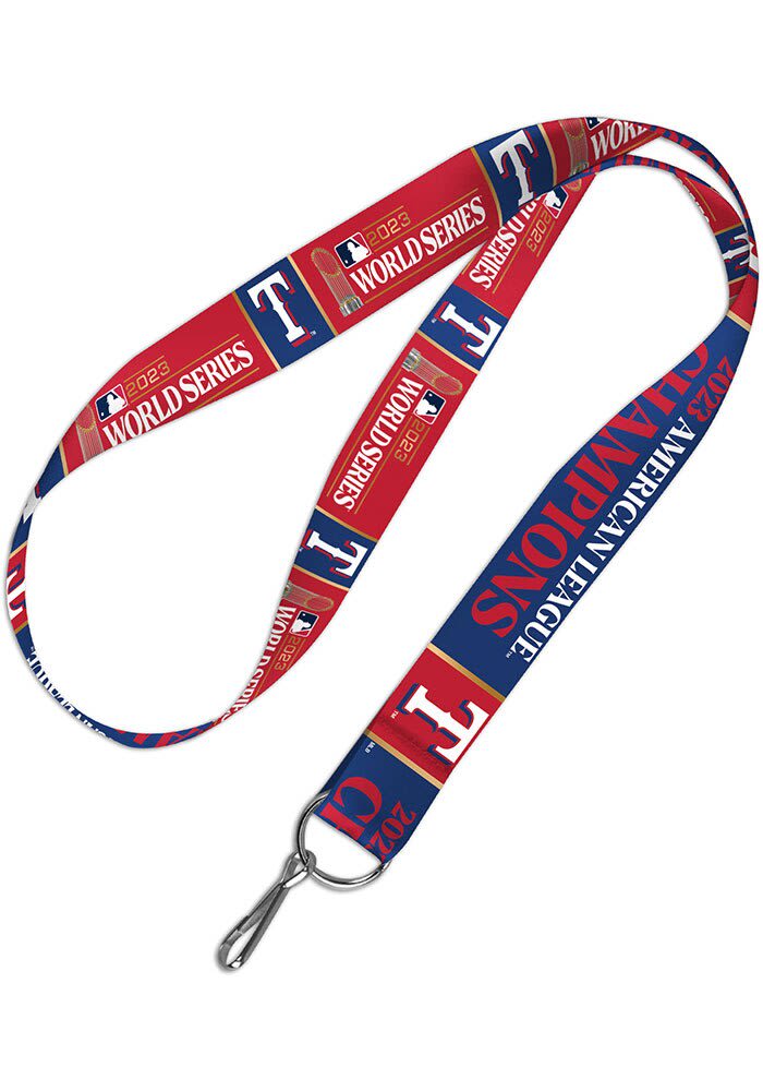 Texas Rangers 23 ALCS Champs Lanyard - RED