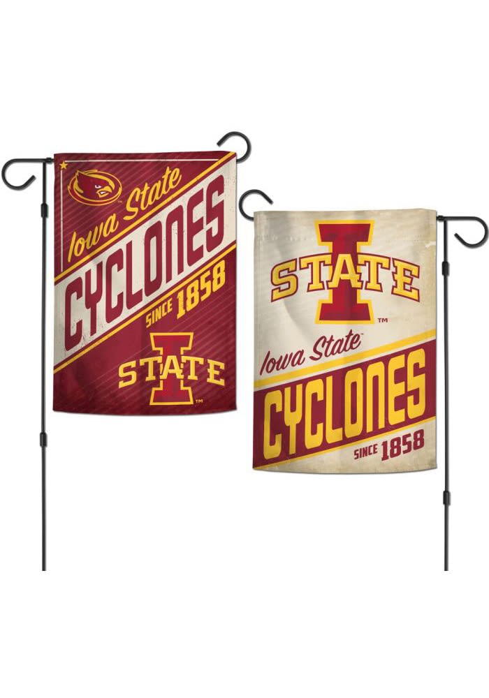 Iowa State Cyclones Red Retro 2 Sided Garden Flag - 57115038